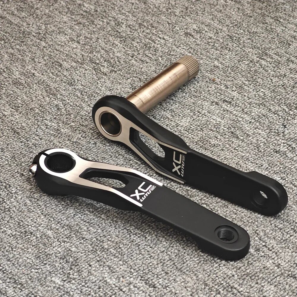 GOLDIX Шатуны для горного велосипеда, матовый черный, алюминиевый сплав, 34/36/38T 175mm, Only Crank