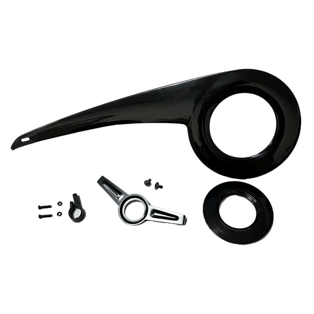 Защитный чехол для велосипедной цепи, Черный - Полный комплект