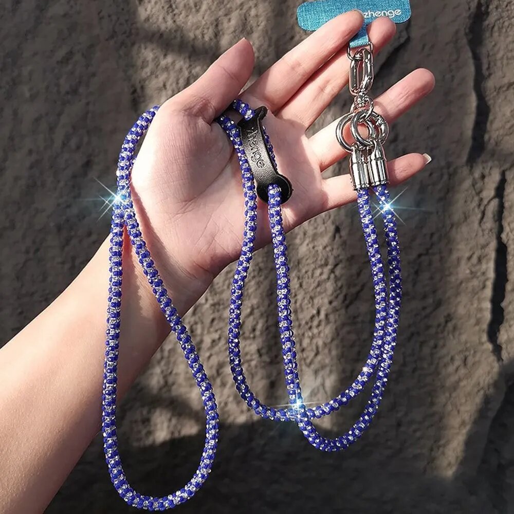 Ланъярд для телефона с камнями