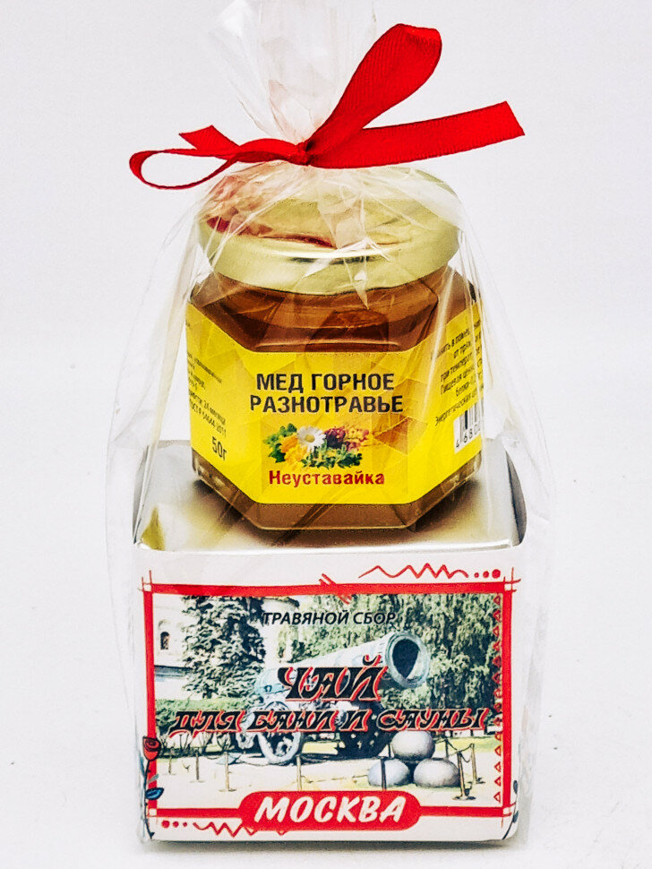 Краснополянский чай "для бани и сауны" 40гр +мед 50гр Москва