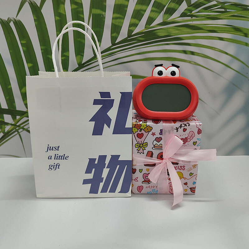 Будильник Big Mouth с USB-зарядкой, миниатюрные светящиеся электронные часы для прикроватной тумбочки, для студентов и детей, креативные бесшумные цифровые LED-часы для стола.