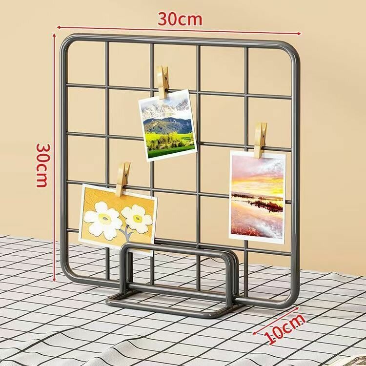 Мудборд настенный настольный органайзер решетка сетка для фотографий,30*30cm, Подарить 20 зажимов