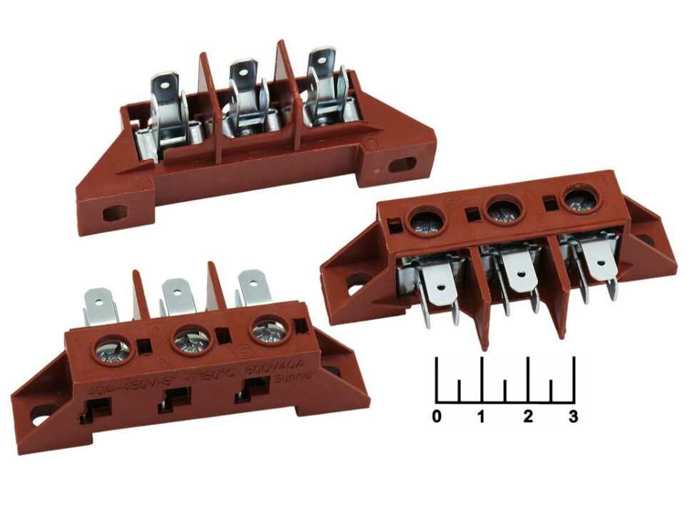 Колодка клеммная для электроплиты Darina/Веста/Омичка/Weissgauff BL40A/3 (7188)