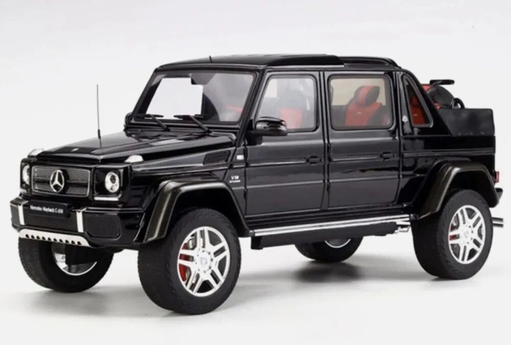 Коллекционная модель пикапа Mercedes-Maybach G650 Landaulet, масштаб 1:18, чёрный цвет