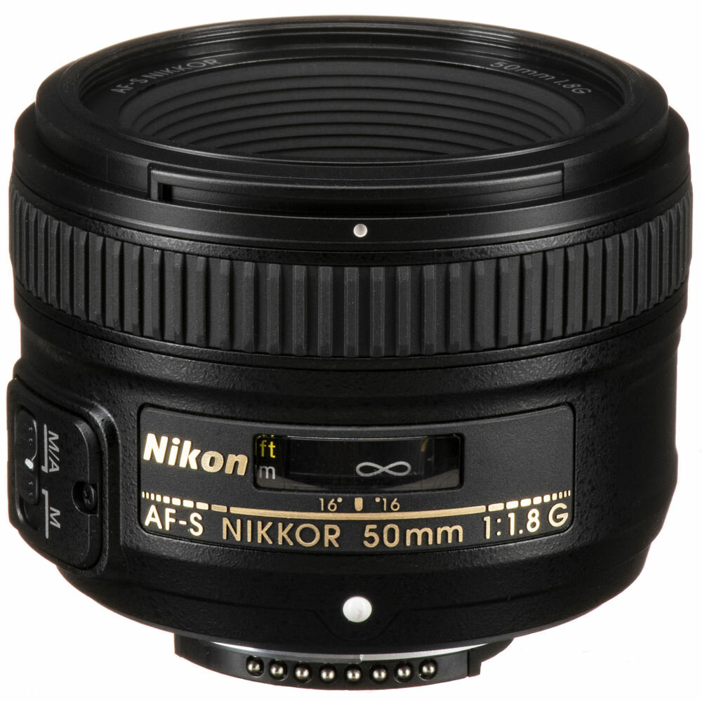 Объектив Nikon 50mm f/1.4G AF-S Nikkor, стандартный, полтинник, черный
