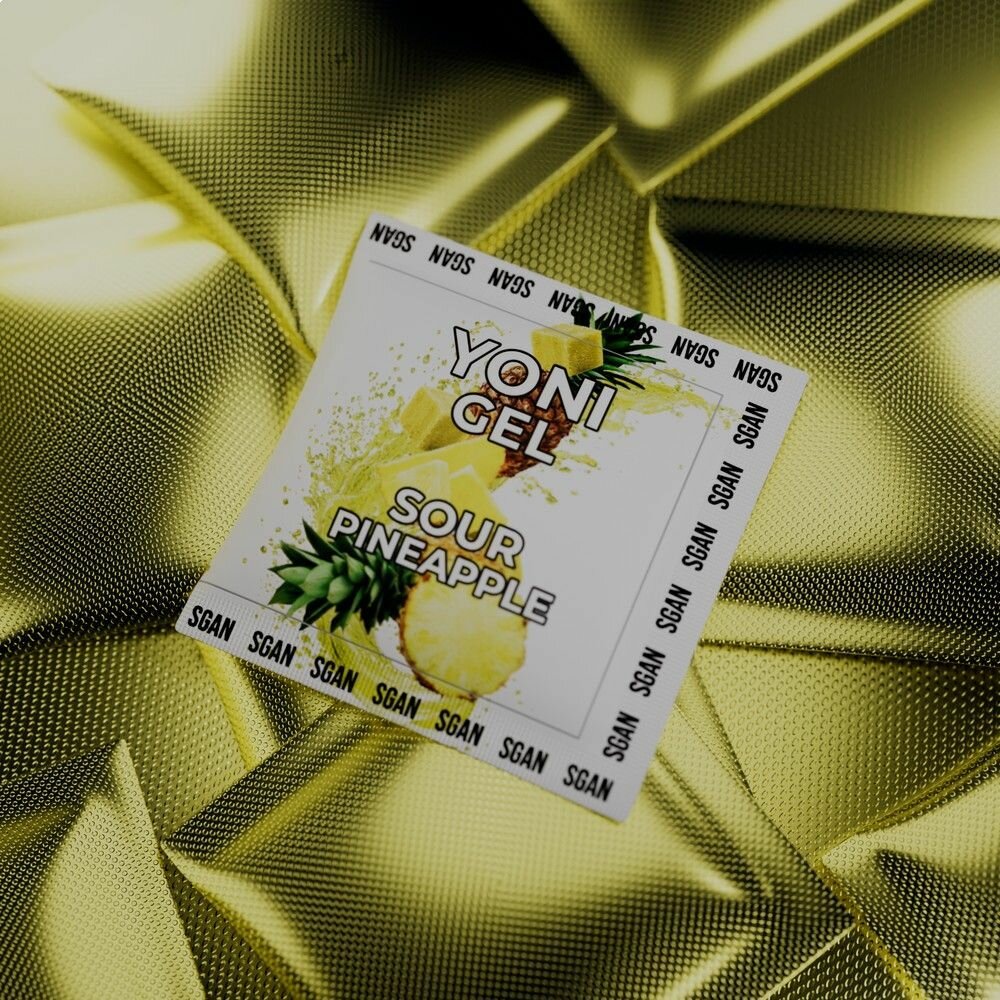 Саше лубриканта для орального секса SGAN со вкусом кислого ананаса - 5 мл, SGAN,