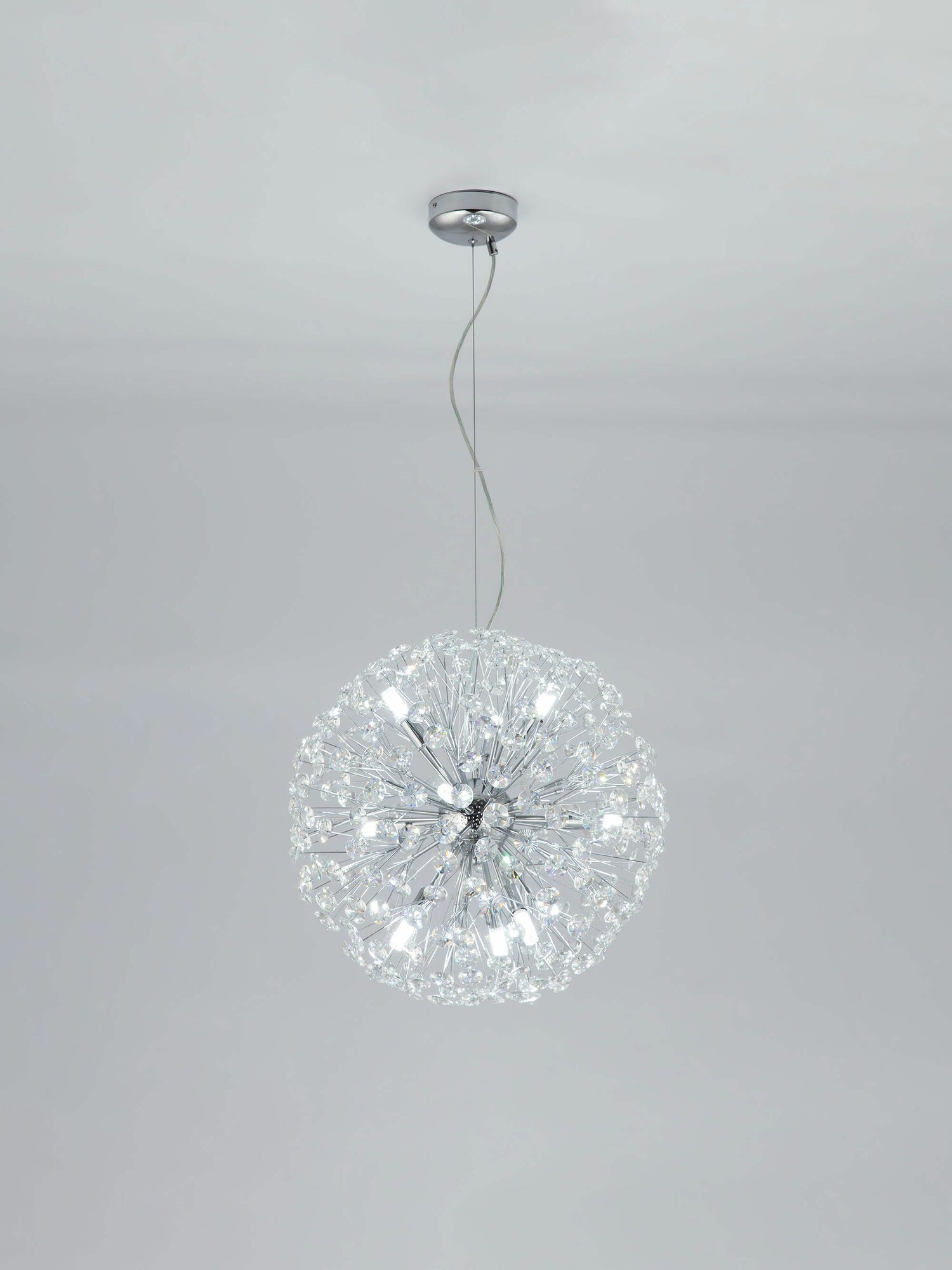 Подвесная хрустальная люстра 9 ламп G9 современная Eletto Betsy EL322P09.1