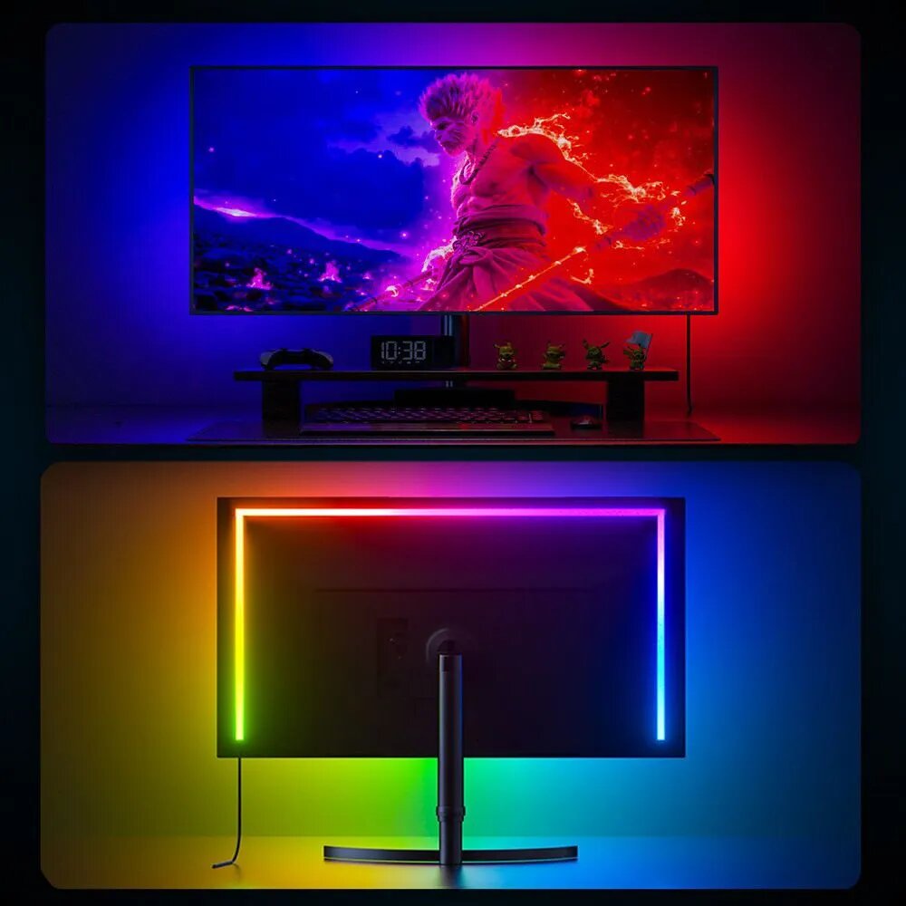 RGB светодиодная лента для синхронизации с экраном компьютера, 7.5 Вт, для ПК — фото 1