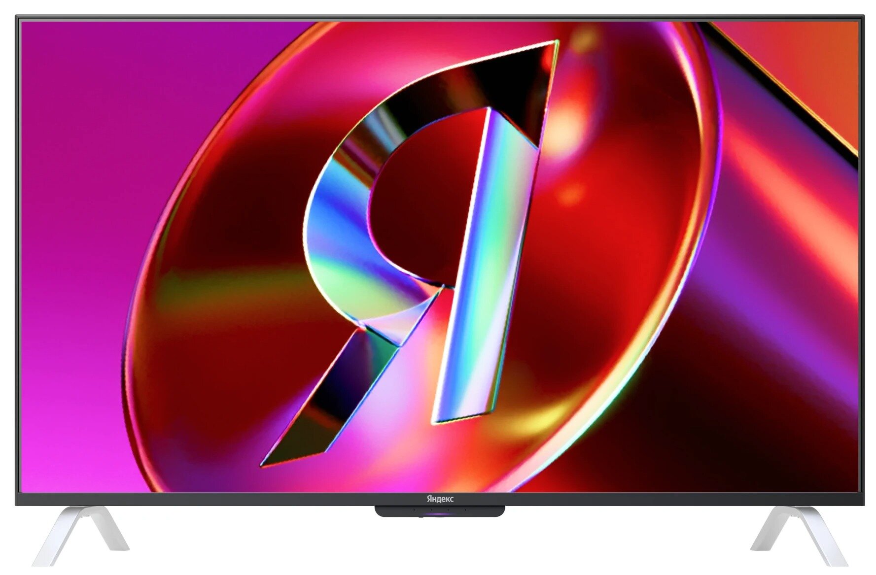 Яндекс Телевизор ТВ Станция QLED второе поколение с Алисой на YandexGPT, 55" 4K UHD, QLED, YNDX-00095, черный/серебристый