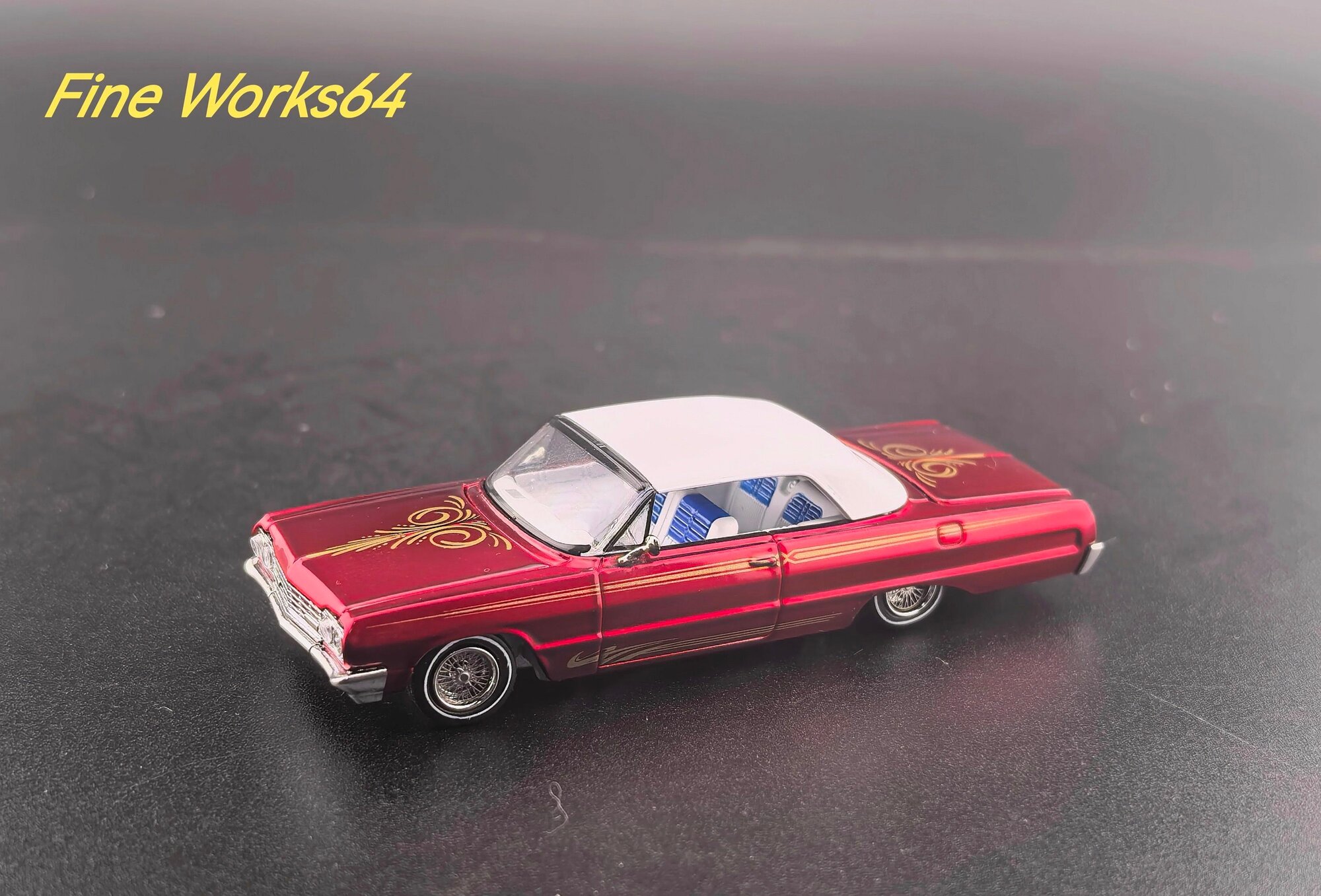 Модель автомобиля Fine Works FW 1:64 Chevrolet Impala West Coast Hopper