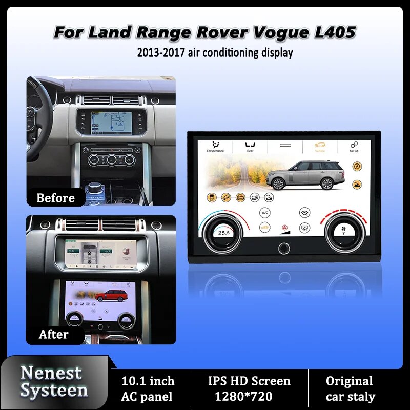 Новое обновление 10,1-дюймовой панели переменного тока для Range Rover Vogue L405 AC Panel