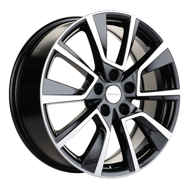 Литой диск Khomen 1802 7x18 5*114,3 Et:37 Dia:66,6 Black-FP