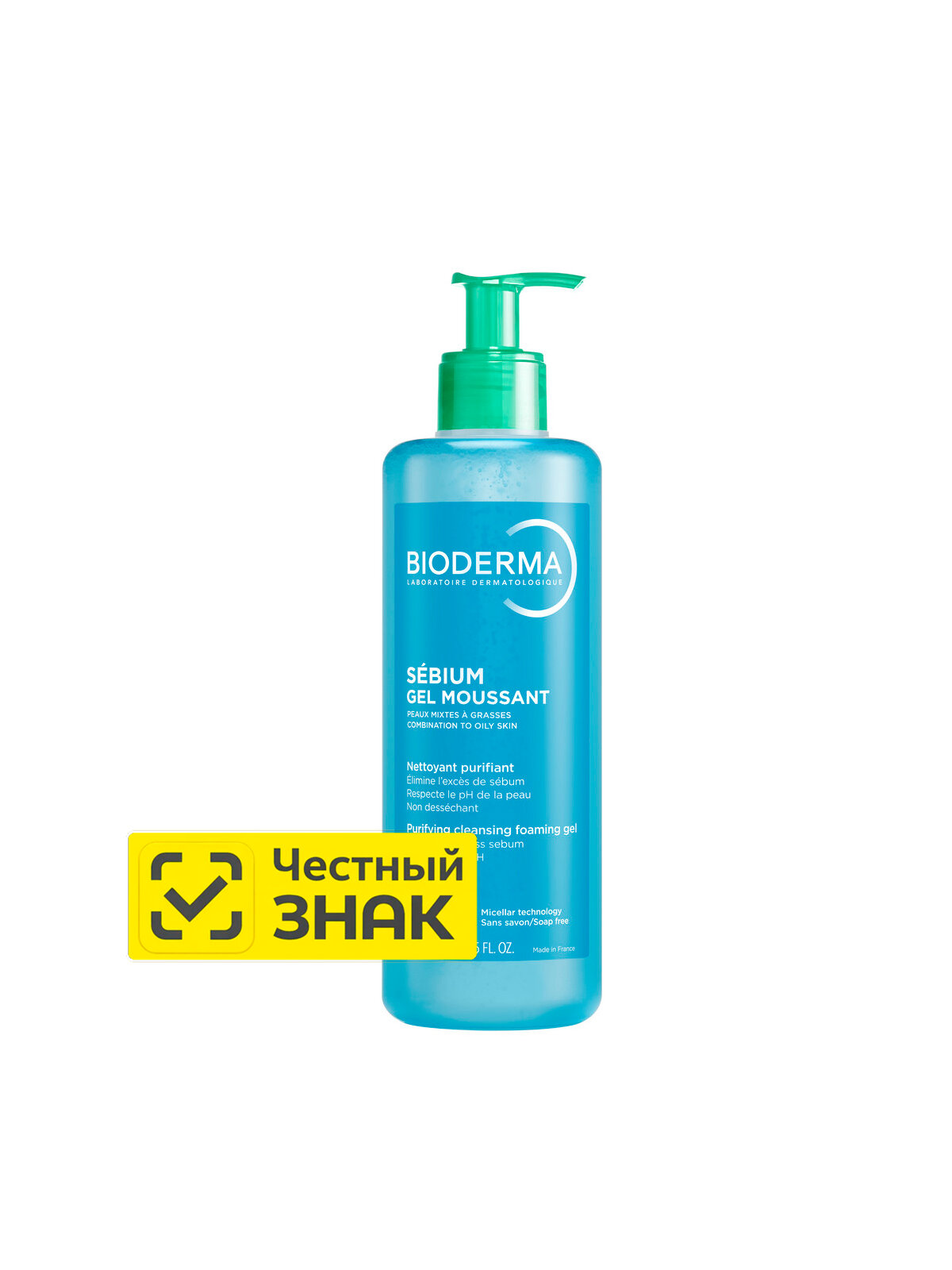 Биодерма Себиум Очищающий Гель 400 мл