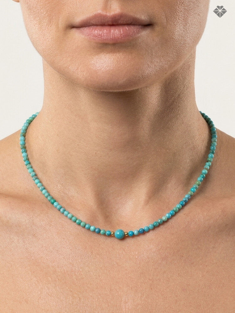 Бусы, бирюза