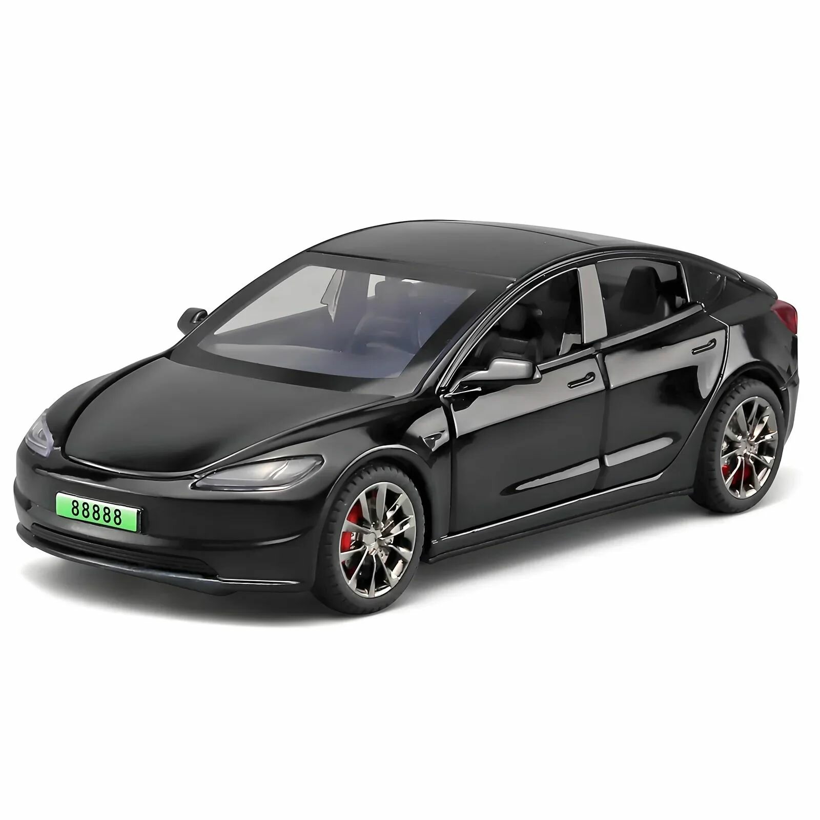 1:32 Tesla Model 3 Декоративная игрушковая машина из сплава (симулированная): воспроизводит классические модели автомобилей, комплексно