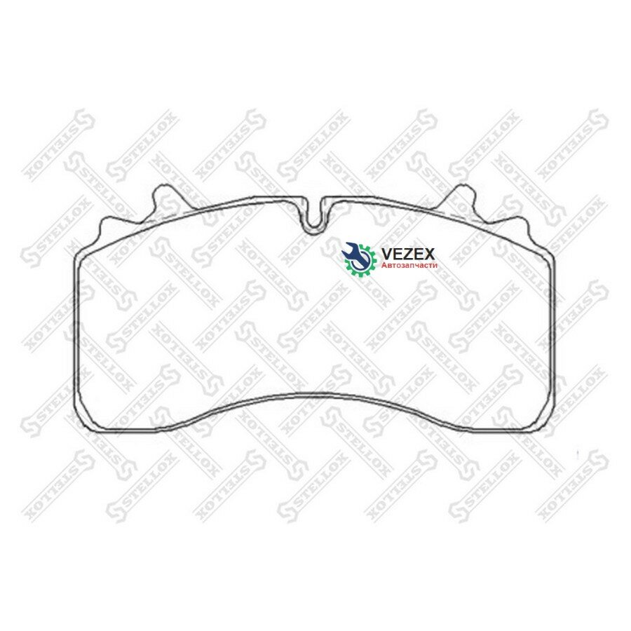 STELLOX 8511427SX колодки дисковые ! с р/к 29162 22.5'\ Shacman X6000, SAF SKRB 9022WI, Wabco Integral
