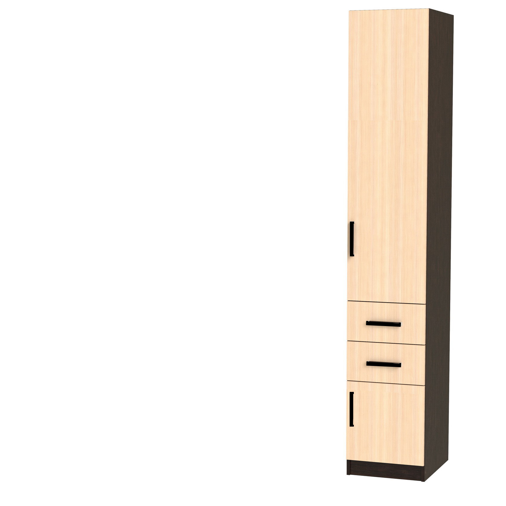 Шкаф-пенал для одежды Феникс М-3 40/210/52 Венге/Дуб молочный