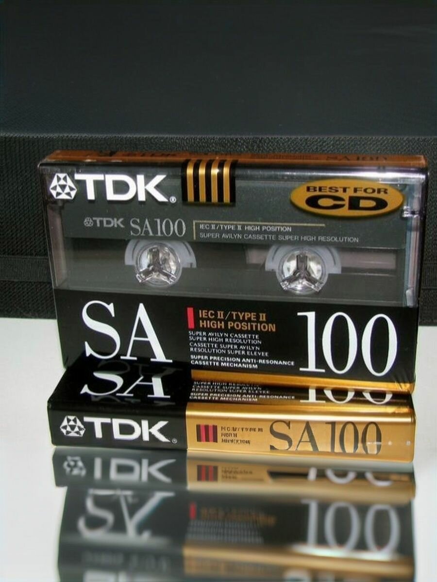 Аудиокассета TDK SA100 crom (1990 г,1 шт)
