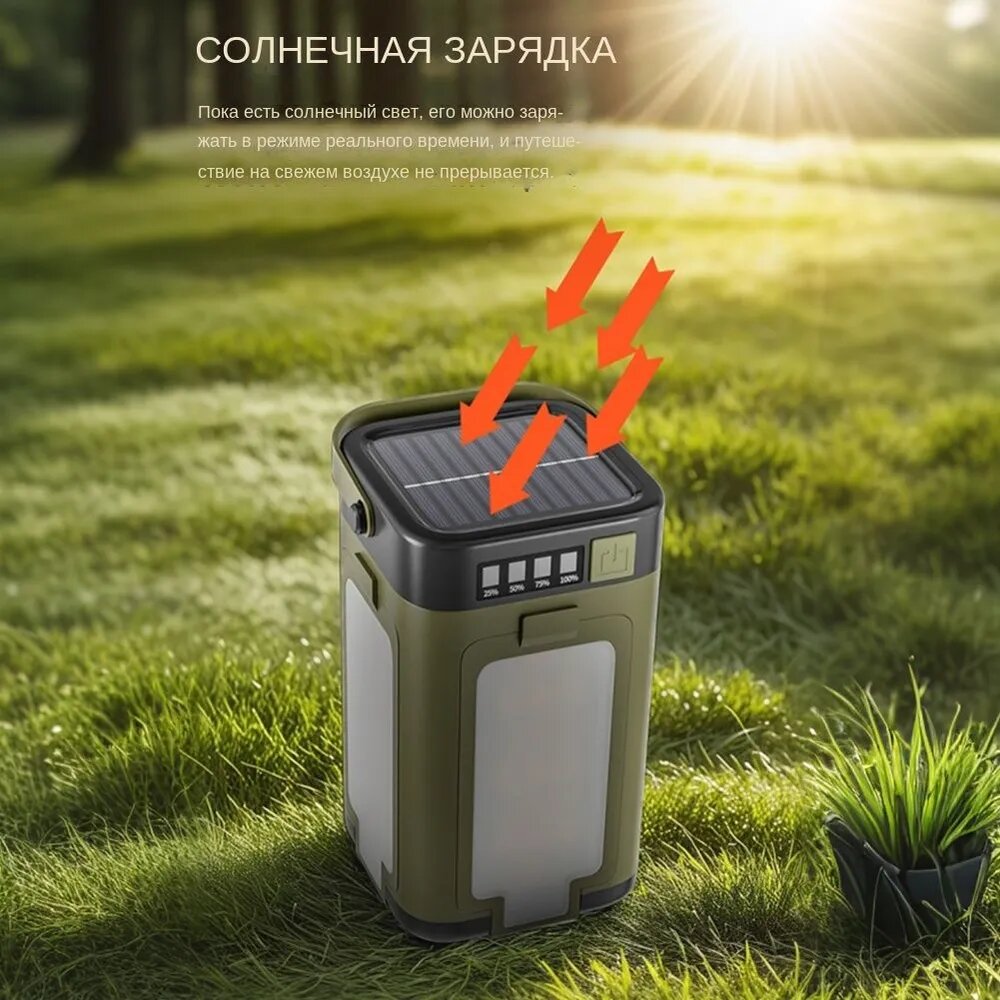 Milochic Ручной (универсальный) Solar Charging LED Camping Light Outdoor Portable Emergency Lantern — фото 1