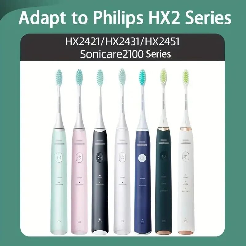 12 штук Запасная головка зубной щетки подходит для всех PH HX2 Hx2471 HX2431