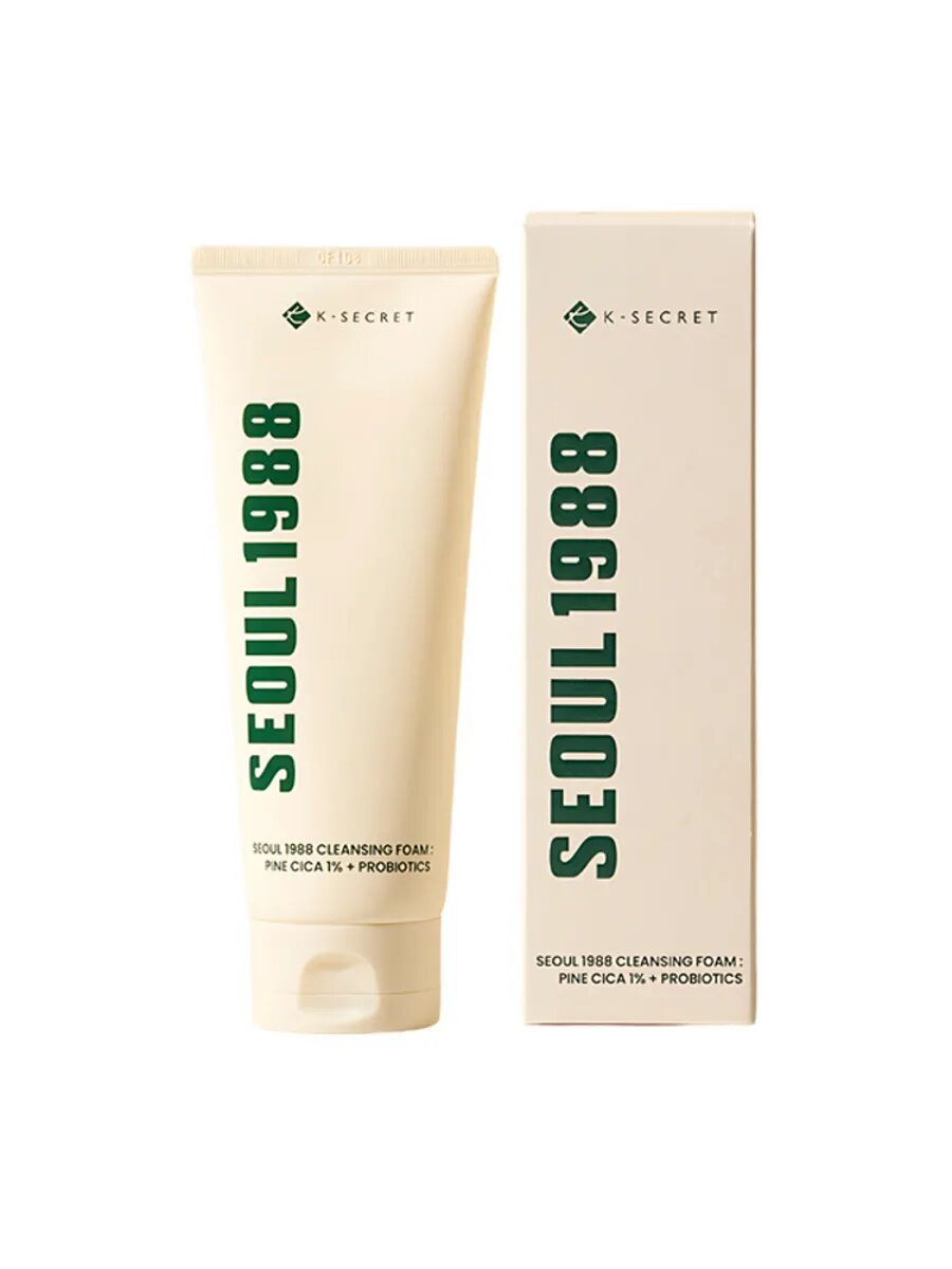 Очищающая пенка для умывания K-Secret Seoul 1988 Cleansing Foam: Pine Cica 1% + Probiotics 150 мл