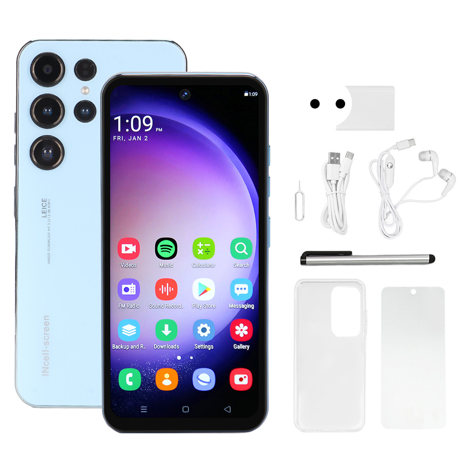 Разблокированный смартфон 4G, 512 ГБ, 6.6 дюйма, 2280x3200 HD, 7000 мАч, тройной слот, стилус, Andro