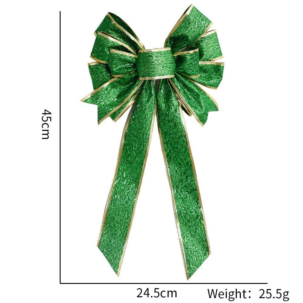 Vibrant green bow для декора ирландской тематической вечеринки, 45x24.5 см
