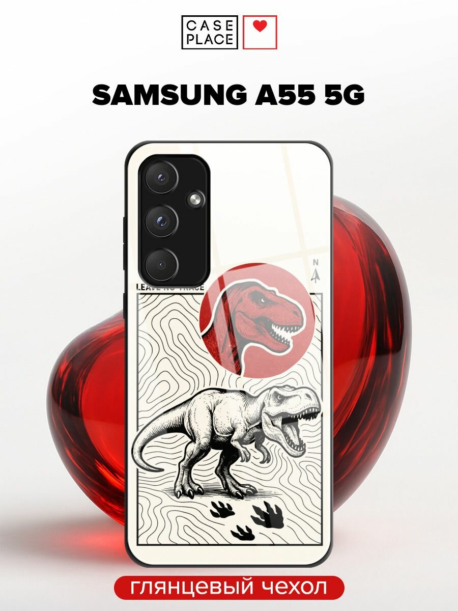 Чехол на Samsung Galaxy A55 5G / Самсунг Галакси А55 5G с принтом "Leave no trace"