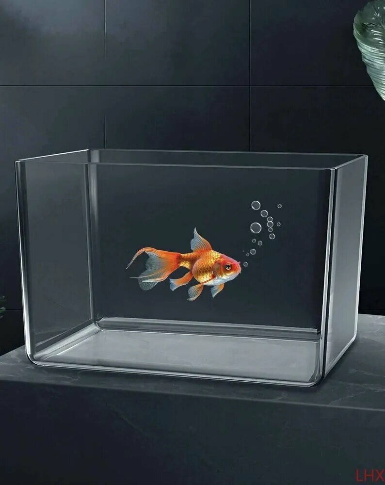 Акриловый аквариум, цельный квадратный.