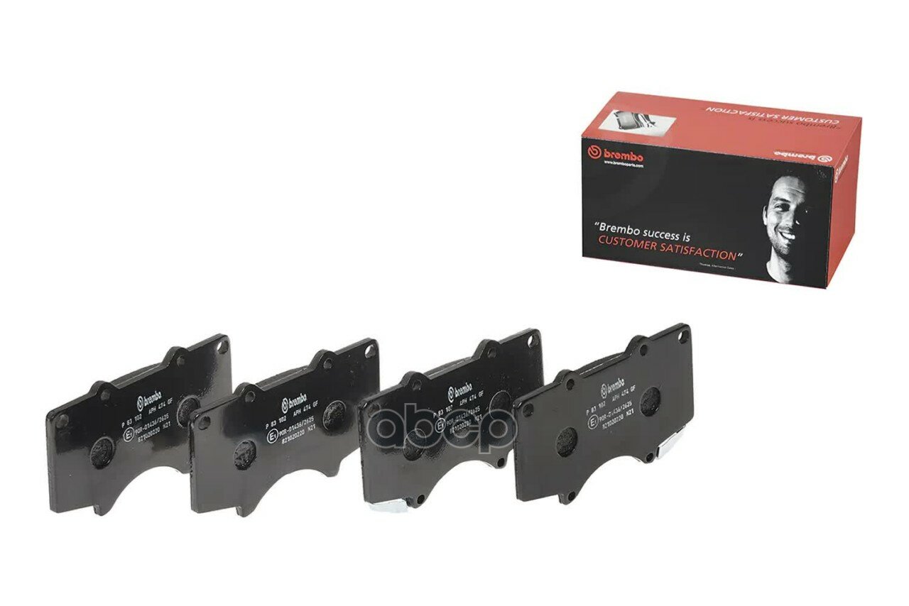 Колодки тормозные передние BREMBO P83102 Brembo арт. P83102