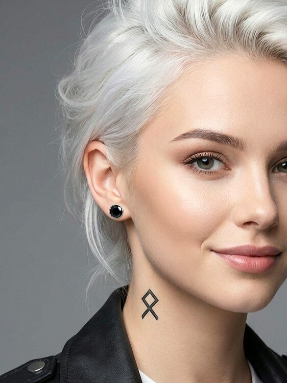 Серьги пусеты, фианит