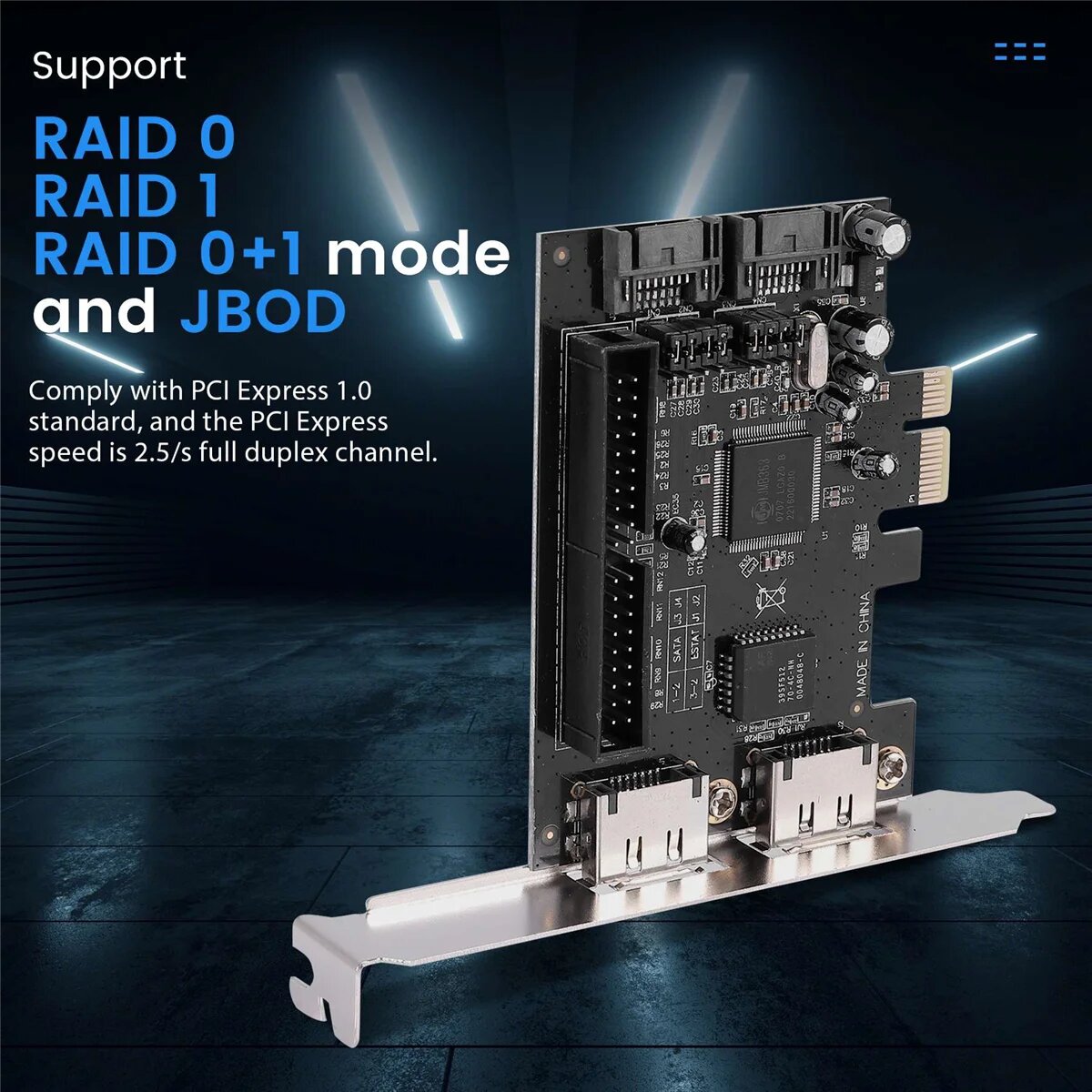 Эффективный контроллер PCI-SATA PCI to Ide PCI-E to 2Sata IDE Карта дискового массива