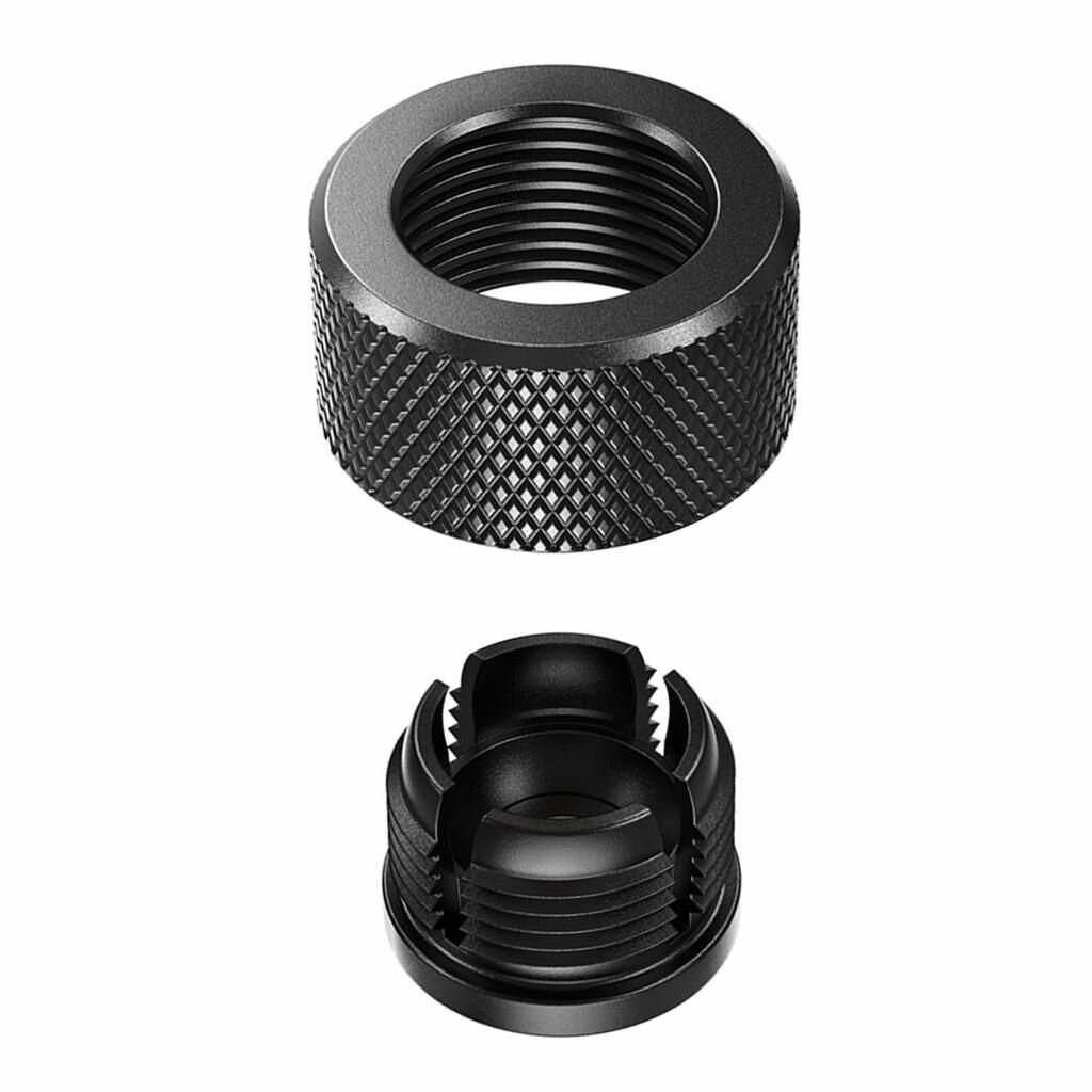 Гайка шаровой головки 17 мм с основанием из АБС-пластика, Черный