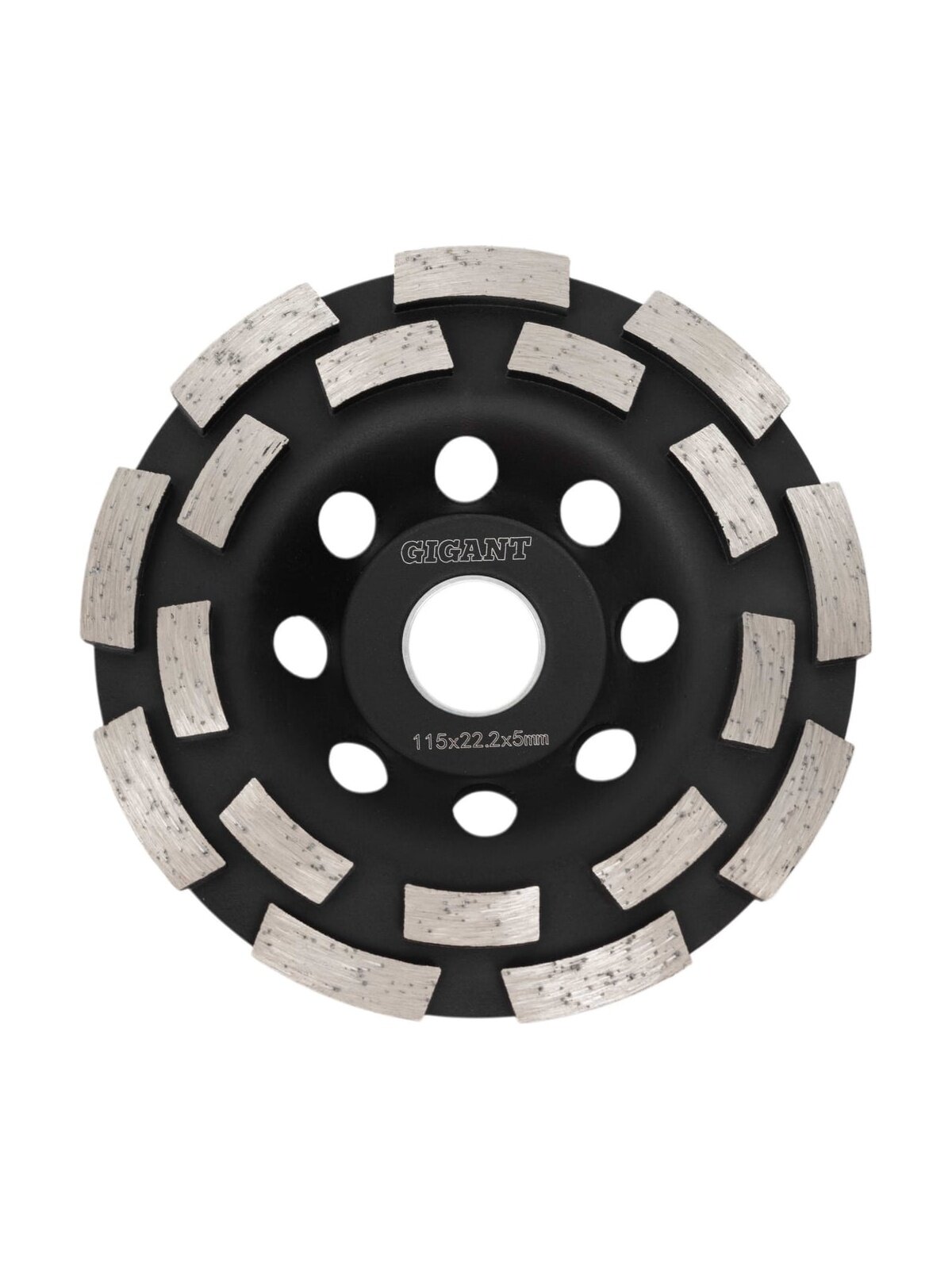 Чашка алмазная зачистная, 115 мм двухрядная Gigant G-10011