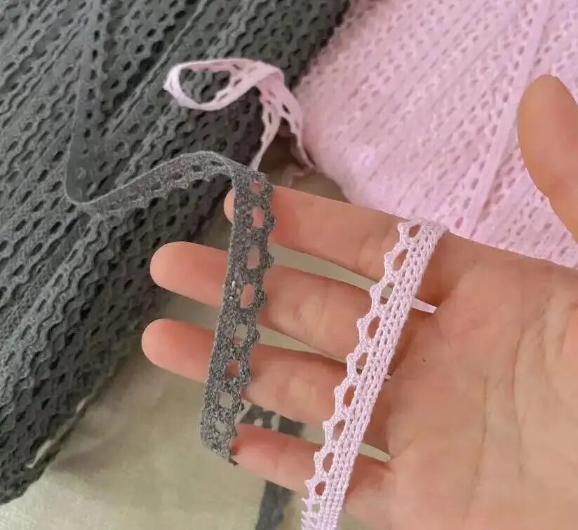 10 метров водорастворимая серая розовая хлопковая кружевная бейка, красивая венецианская кружевная лента для шитья, ширина 11 мм