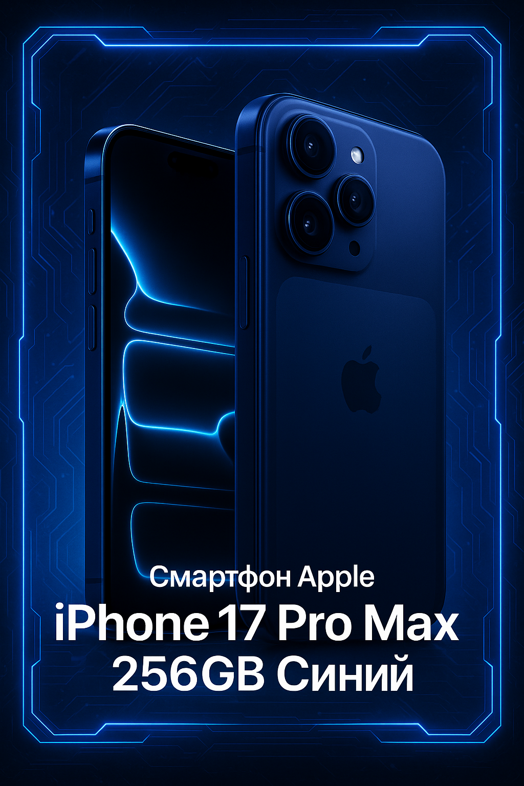 Смартфон Apple iPhone 17 Pro Max 256GB Синий (Deep Blue) Sim+Esim
