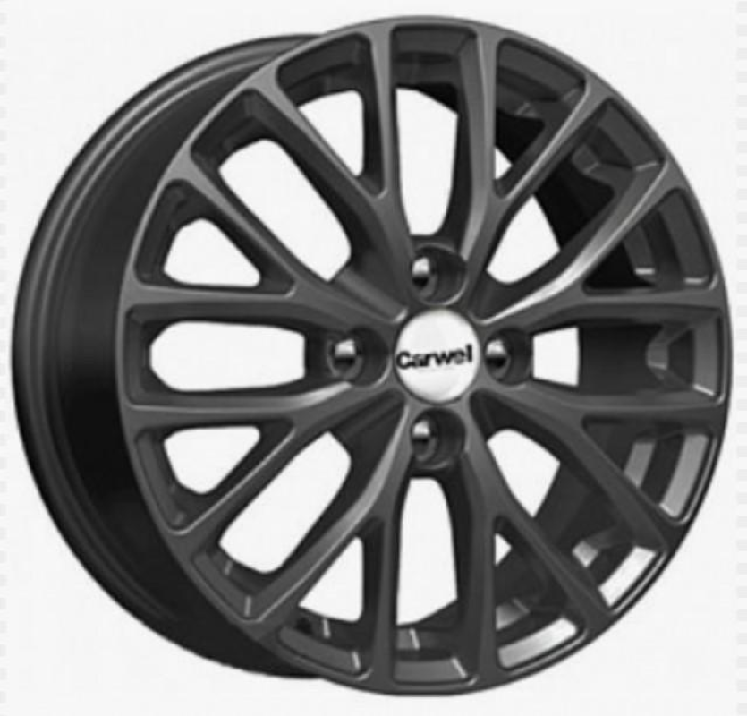 Диск колесный Carwel Хуко 1506 (Xray) 6,0x15 4x100 Dia60.1 ET37 цвет BL (черный глянцевый)