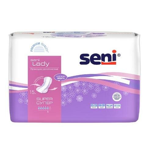 Прокладки SENI Bella, урологические, lady normal, 15 шт