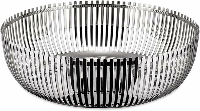 Фруктовница - Alessi - нержавеющая сталь, 23 см, цвет серебристый, PCH02/23