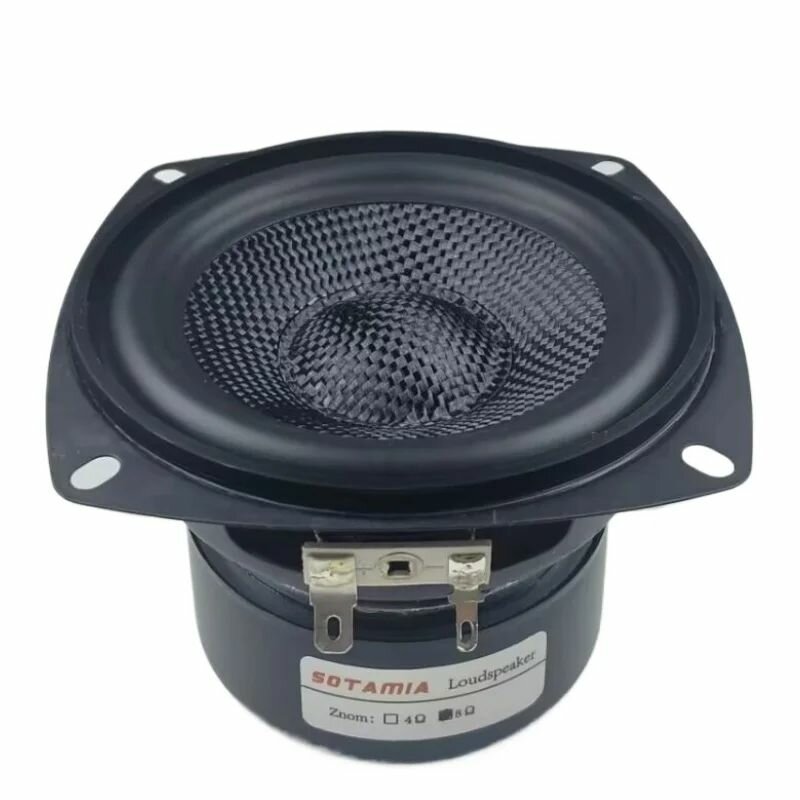 SOTAMIA 4-дюймовый басовый динамик 30 Вт, 8 Ом, стекловолокно, Bluetooth, водонепроницаемый