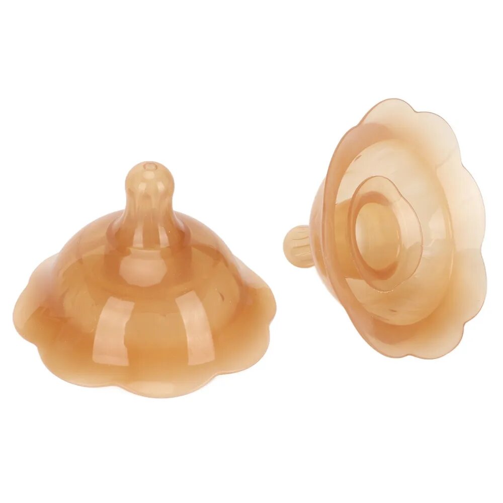 Два силиконовых щитка для сосков при грудном вскармливании с двойной присоской защитное средство для кормления новорожденных детей