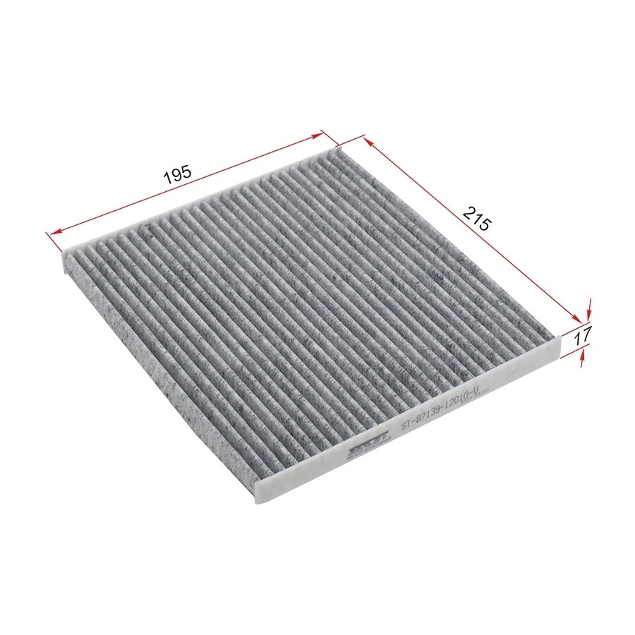 Фильтр салона TOYOTA VITZ PLATZ 99-05 FUN CARGO 99-05 IST 02-07 COROLLA FIELDER 00- угольный, SAT ST-87139-12010-U