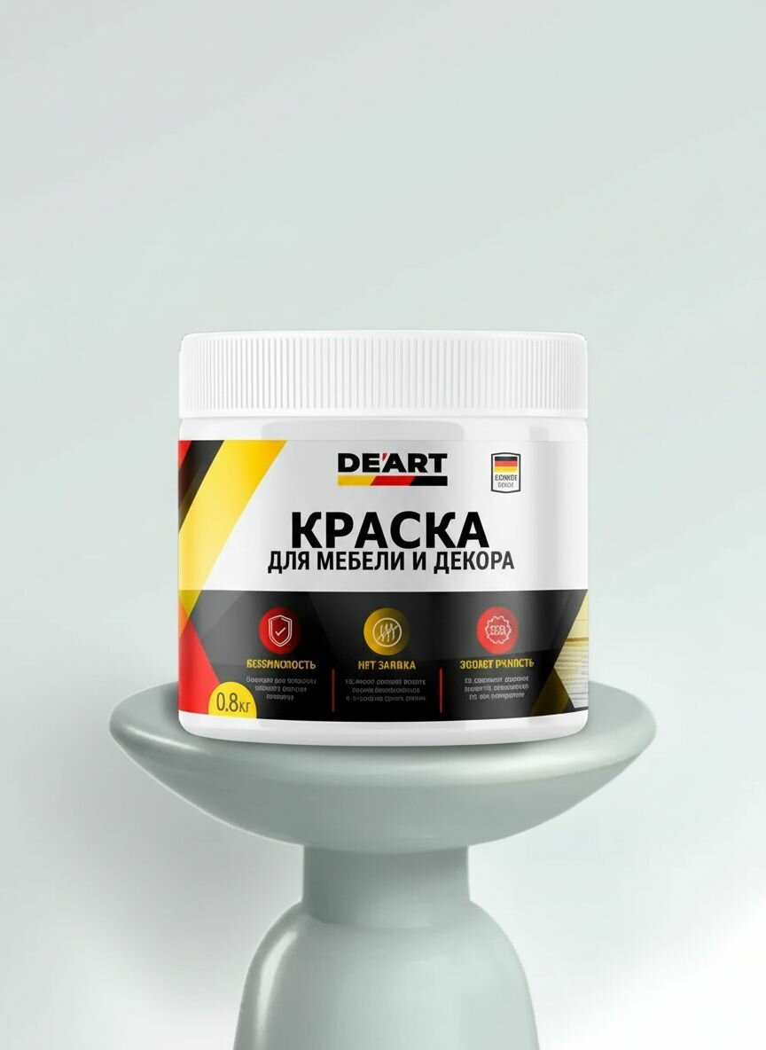 Краска для мебели глянцевая белый пепел De'art stk