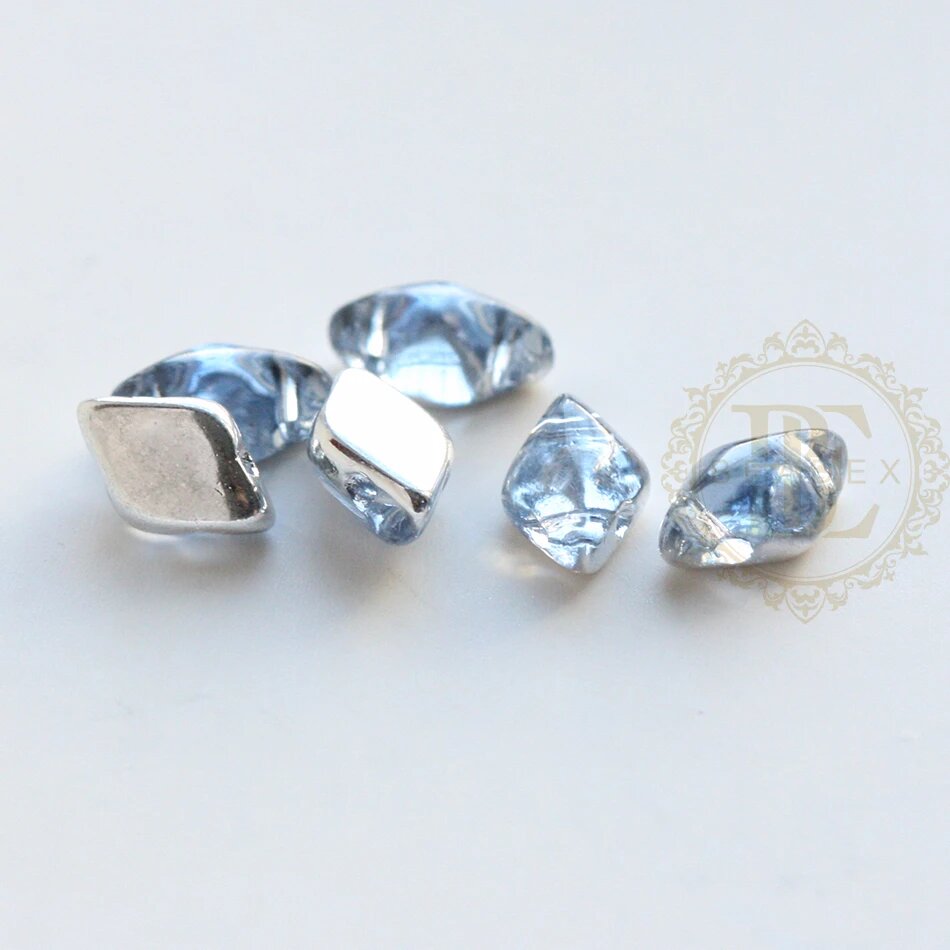 Бусины стеклянные серебряные Matubo Gemduo, 30010-27002
