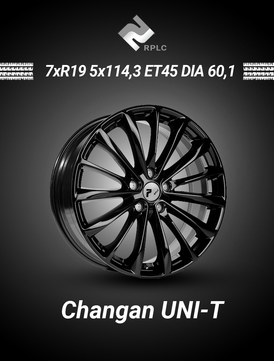 Диск автомобильный RPLC Chg4 Changan UNI-T 7x19 5x114,3 ET45 60,1 BLK