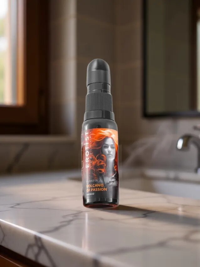 Жидкий вибратор со вкусом манго Erotist VOLCANO OF PASSION: MANGO, 25 мл