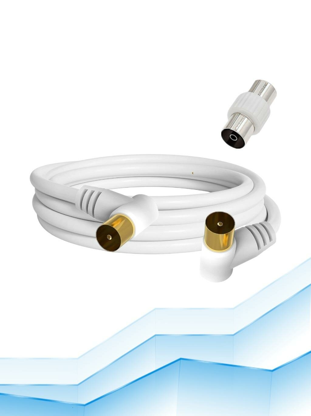 Кабель-соединитель для спутниковых ресиверов и мультимедийных систем, 3m - Сгибаться, чтобы согнуться