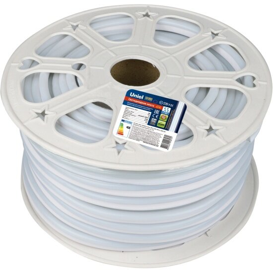 Гибкий неон Uniel NEON ULS-N21-2835-120LED/m-8mm-IP67-220V-8W/m-50M-DW