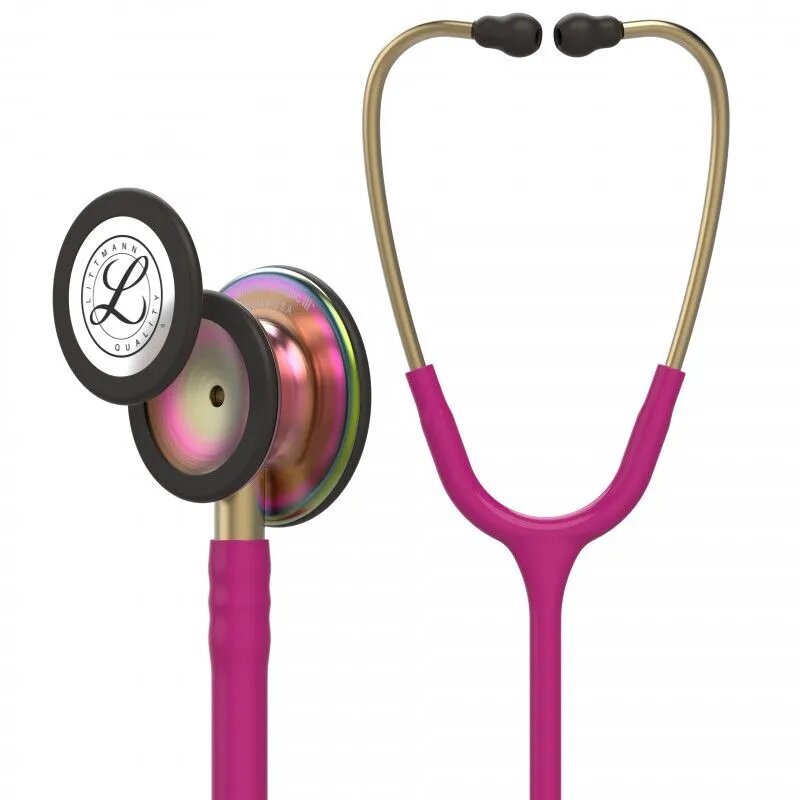 Стетоскоп Littmann Classic III, трубка малиновая, радужный колокол, 69 см (арт. 5806) 3M, США