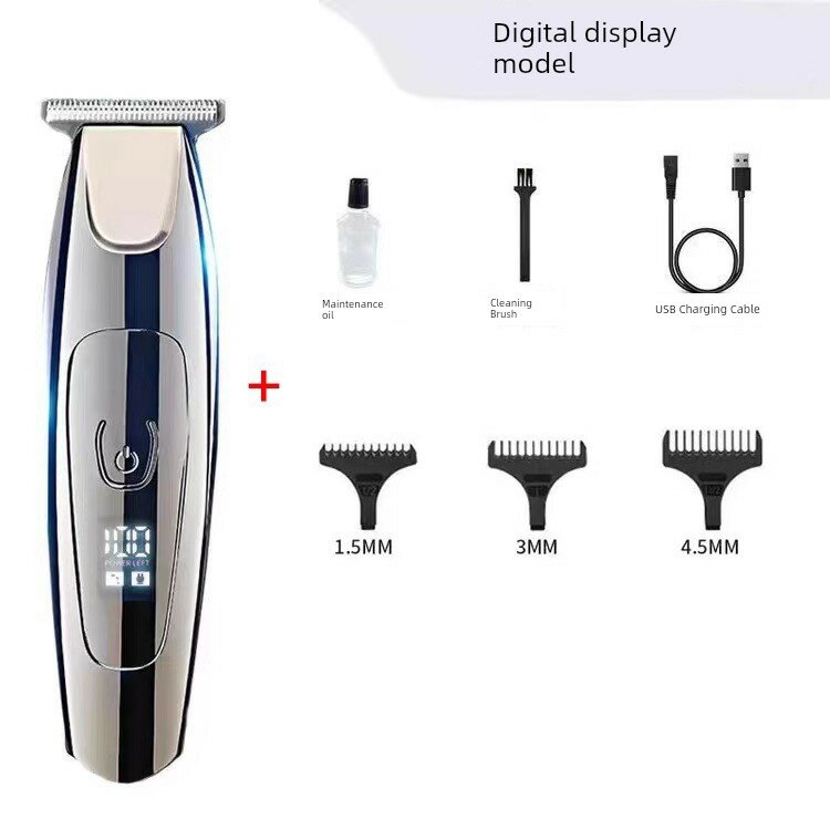 Электрическая машинка для стрижки головы для мужчин, машинка для бритья головы, машинка для самостоятельной стрижки,